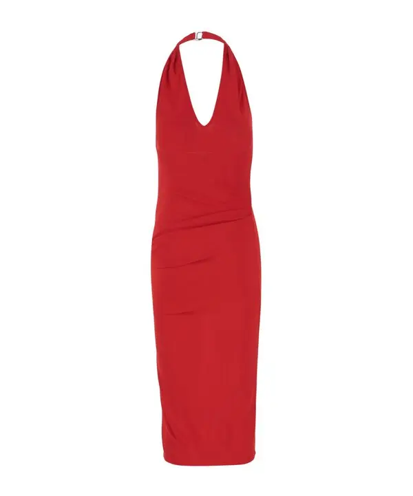 Jacquemus Halter V-neck Dress
