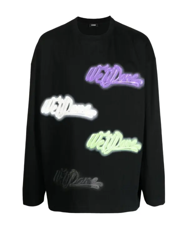 We11Done Graffiti-print Cotton T-shirt