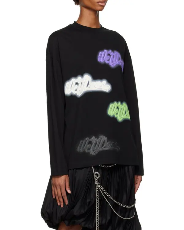 We11Done Graffiti-print Cotton T-shirt