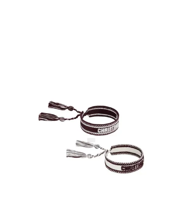 Dior Logo Bracelets With Tassels - Multicolor
