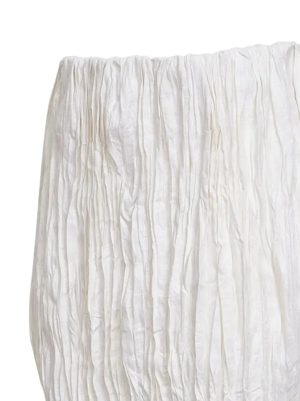 TOTEME Pleated Midi Skirt - White