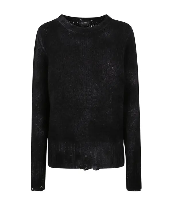 Avant Toi Crew Neck Sweater - Black