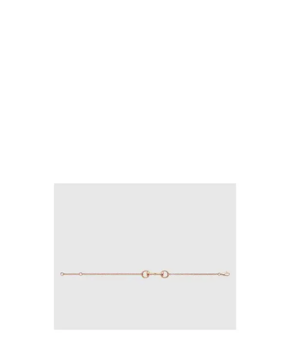 Gucci Horsebit Diamond 18k Chain Bracelet