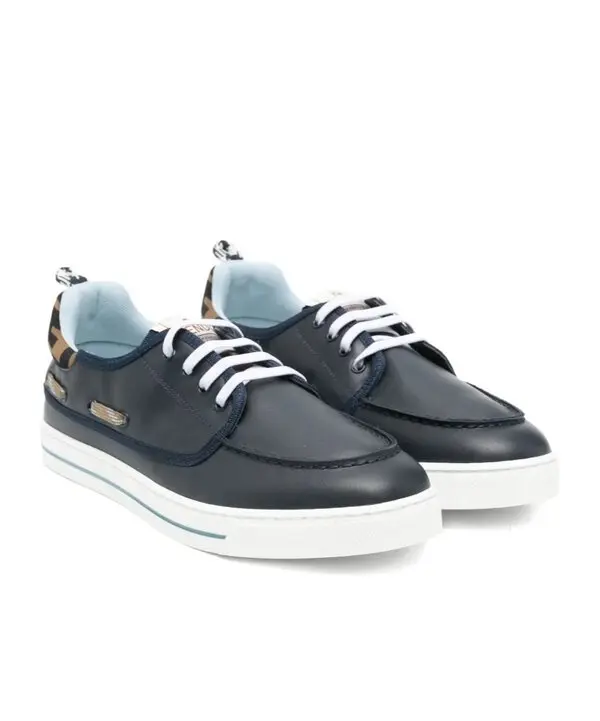 Fendi Leather Sneakers - Black