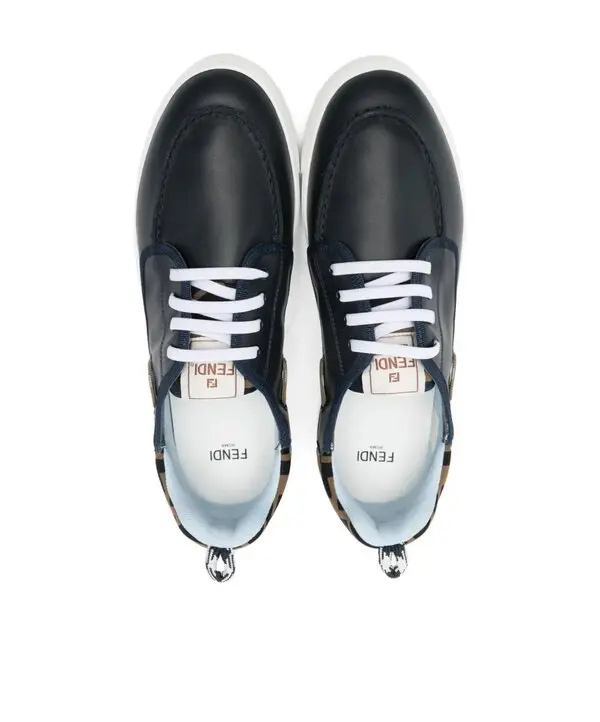 Fendi Leather Sneakers - Black