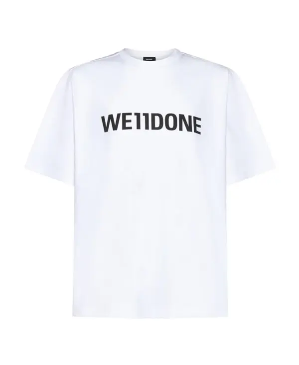 We11Done Logo-print Cotton T-shirt - Gray