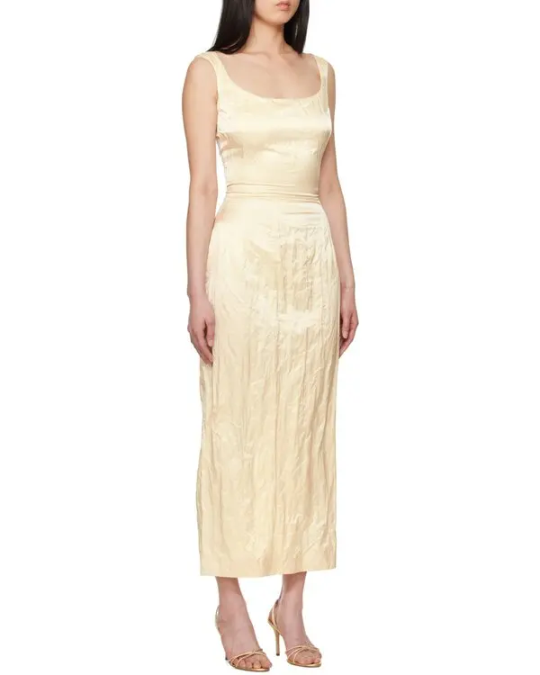 Magda Butrym Round Neck Dress With Back Slit