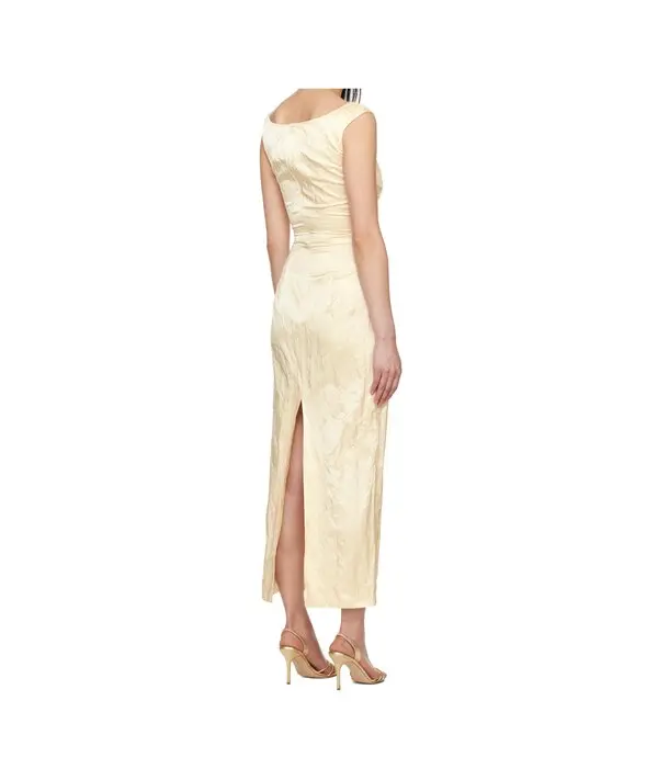 Magda Butrym Round Neck Dress With Back Slit