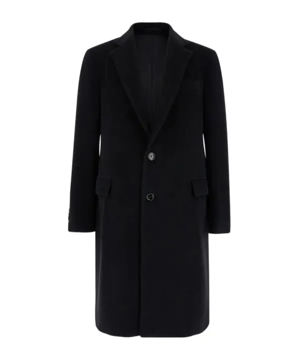 LARDINI Virgin Wool Coat - Black