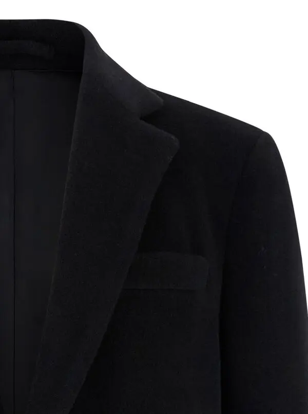 LARDINI Virgin Wool Coat - Black
