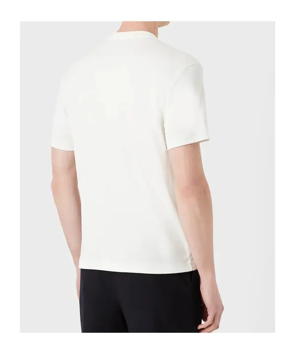 Giorgio Armani Embroidered Logo Double-sided T-shirt