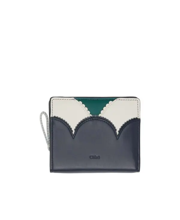 Chloé Double-fold Wallet - Gray