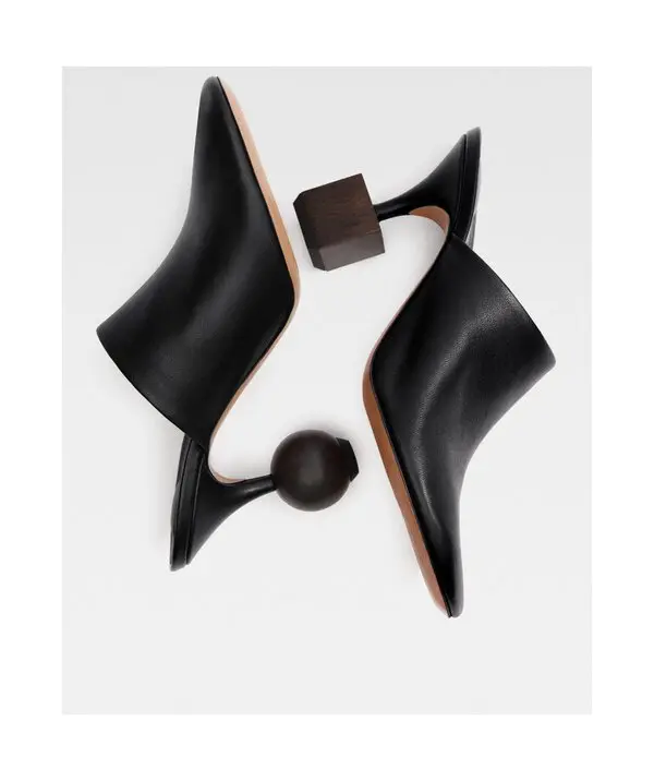 Jacquemus Bisou Slip-on Mules - Black