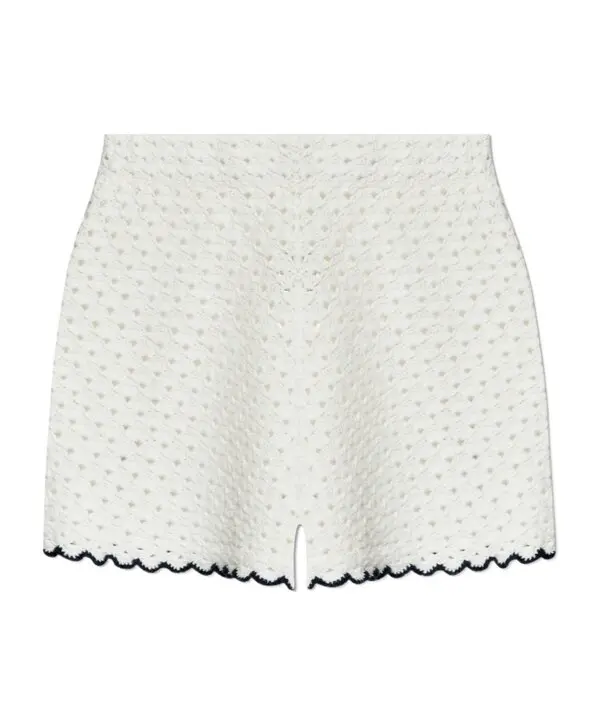 Zimmermann Halliday Crochet Shorts - White