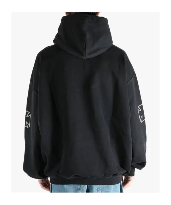 Vetements Printed Hoodie - Black