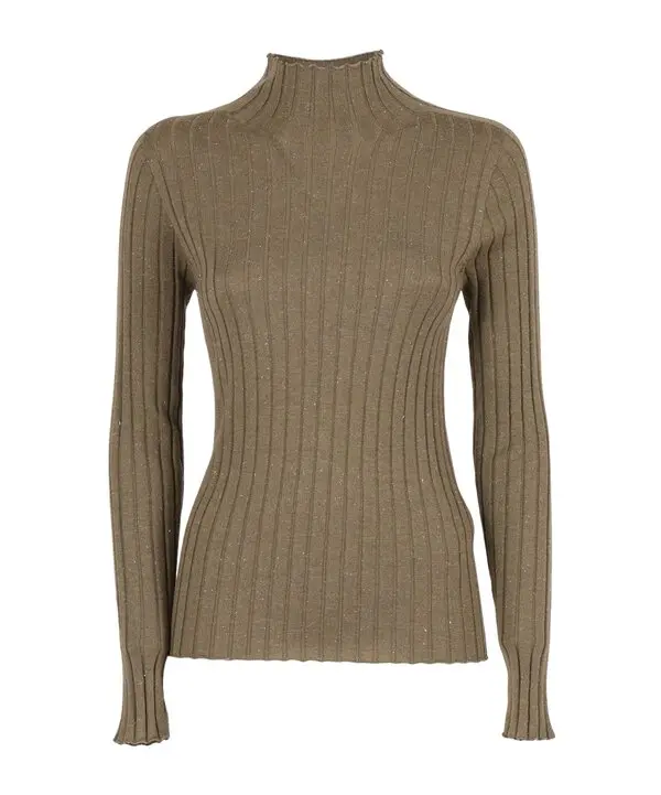 Peserico Long-sleeved Glitter Detail Pullover
