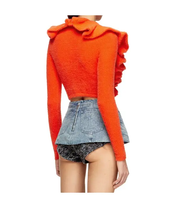 DIESEL® M-inge Plush Cardigan - Red