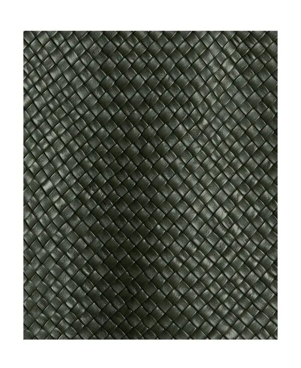 Bottega Veneta Intrecciato Leather Mini Skirt