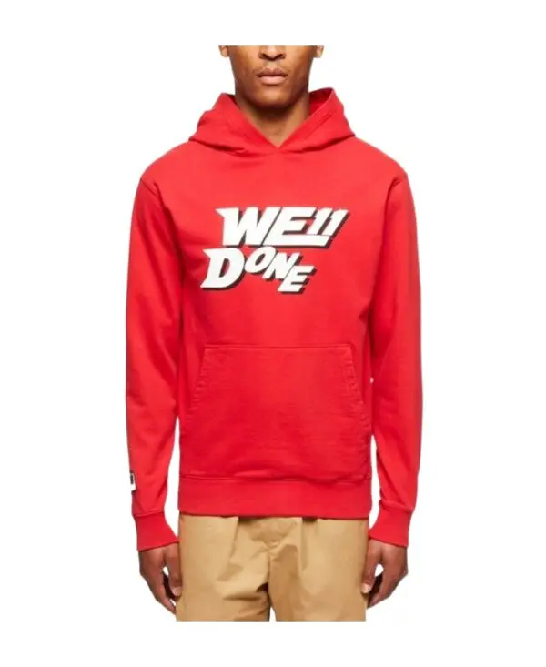We11Done Logo Print Cotton Hoodie