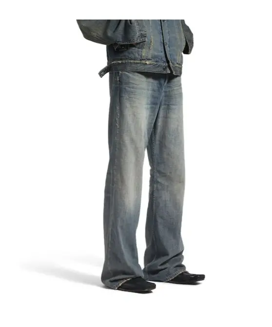 Balenciaga Low Crotch Jeans - Blue