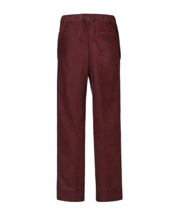 Fendi Straight-leg Corduroy Trousers - Wine Red