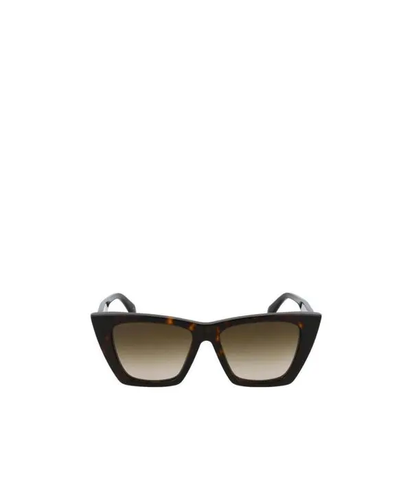 Alexander McQueen Cat Eye Frame Sunglasses - Brown