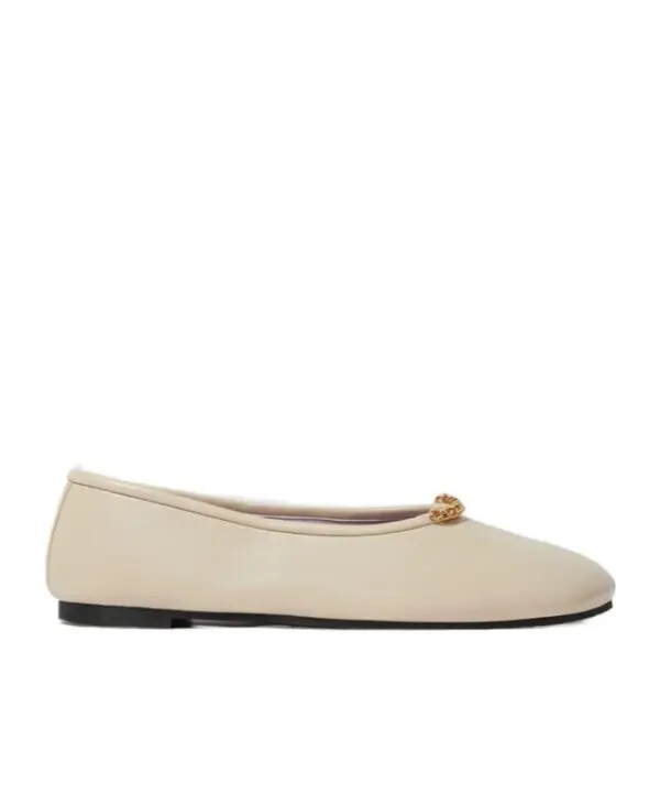 Stella McCartney Ryder Ballerina Flats With Chain Detailing