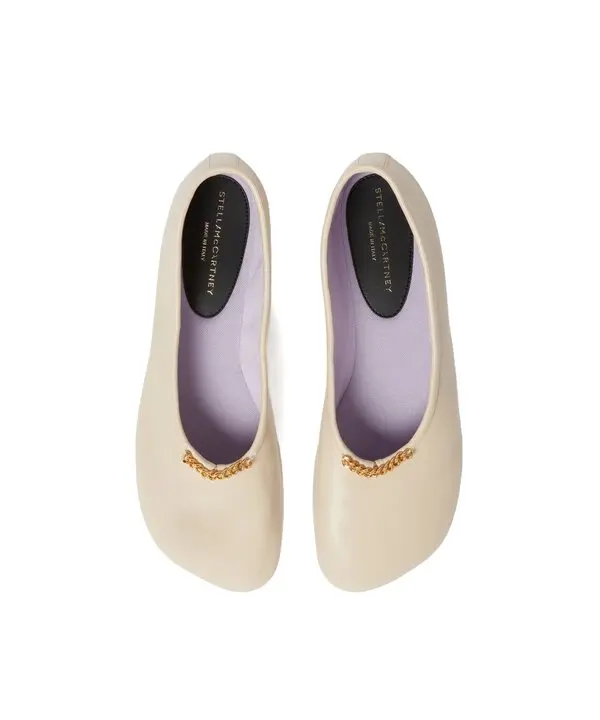 Stella McCartney Ryder Ballerina Flats With Chain Detailing