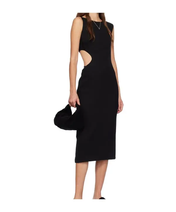 ST. AGNI Arc Cut-out Detailed Sleeveless Midi Dress