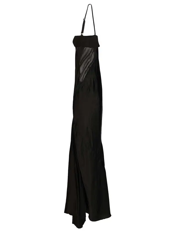 Rick Owens Sheer Panel Long Dress