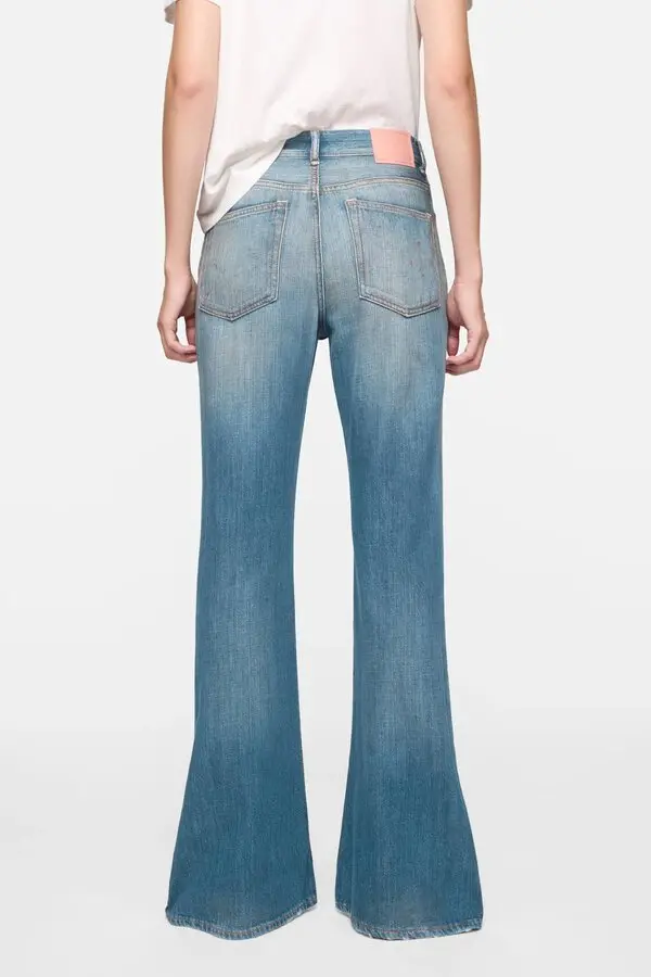 Acne Studios 2025f Fitted Flare Jeans - Blue