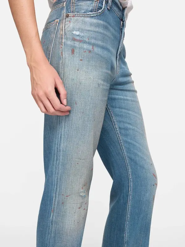 Acne Studios 2025f Fitted Flare Jeans - Blue