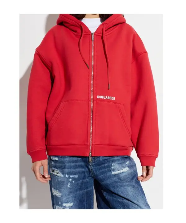 Dsquared2 Logo-printed Drawstring Hoodie
