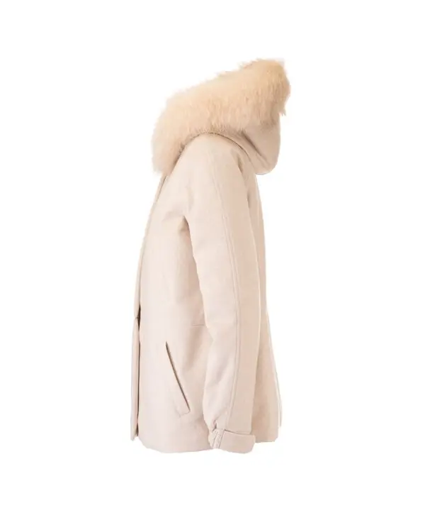 Loro Piana Icy Short Ski Jacket With Fur Trimmed Hood