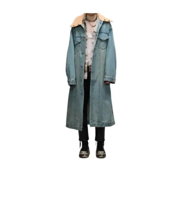 R13 Long Sleeved Denim Coat