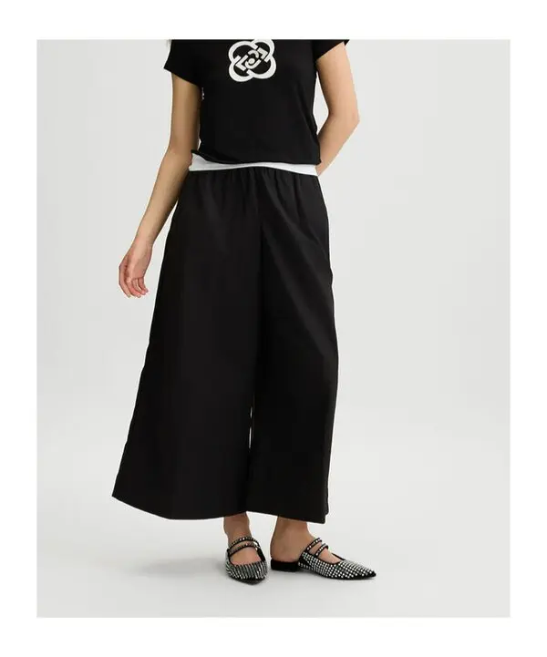Liu Jo Flare Trousers With Rhinestone Charm