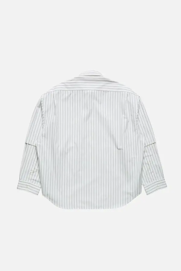 Acne Studios Double Sleeve Button-up Shirt - Gray/gray