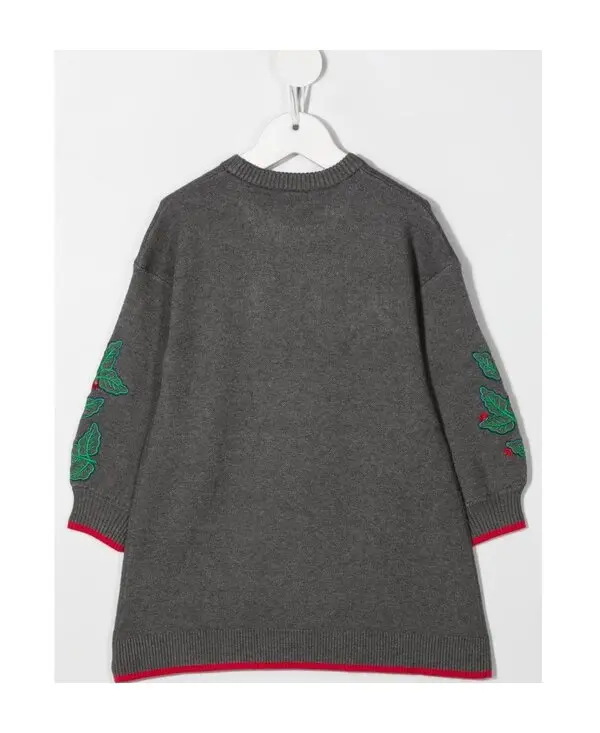 Kenzo Embroidered Giraffe Knitted Dress