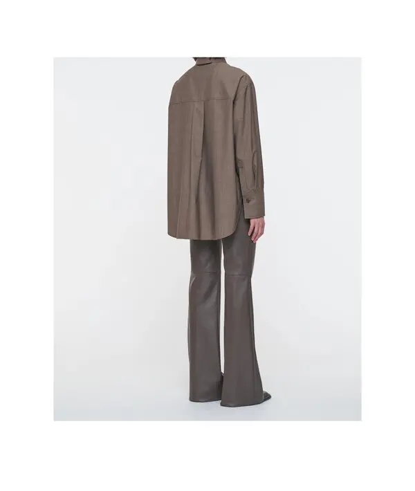 JOSEPH Herold Wool Shirt - Brown