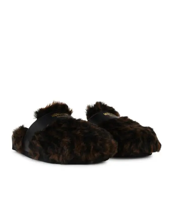 Moschino Animal Printed Slippers