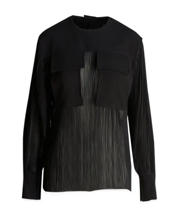 Proenza Schouler Pleated Long-sleeved Shirt