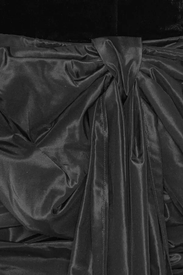 ROTATE BY BIRGER CHRISTENSEN Velvet Bow Mini Dress
