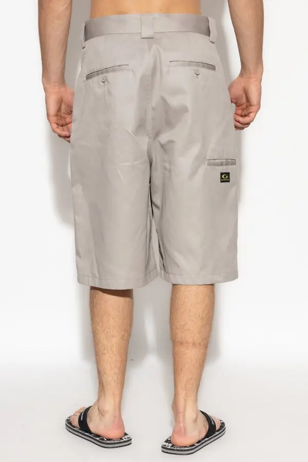 Balenciaga Logo Patch Utility Shorts - Grey