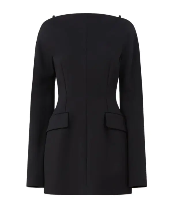 Sportmax Angus Shoulder Pad Mini Dress