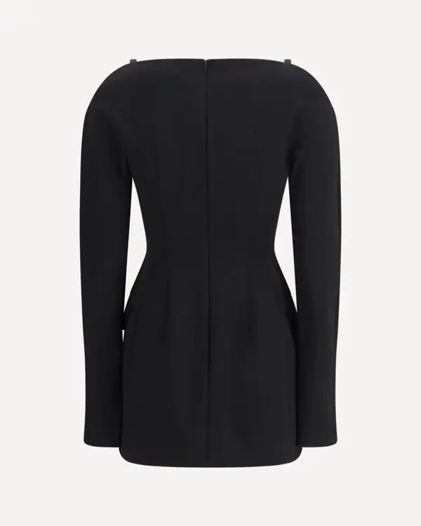 Sportmax Angus Shoulder Pad Mini Dress