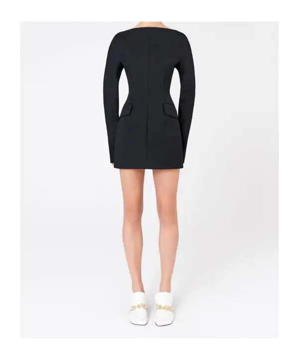 Sportmax Angus Shoulder Pad Mini Dress