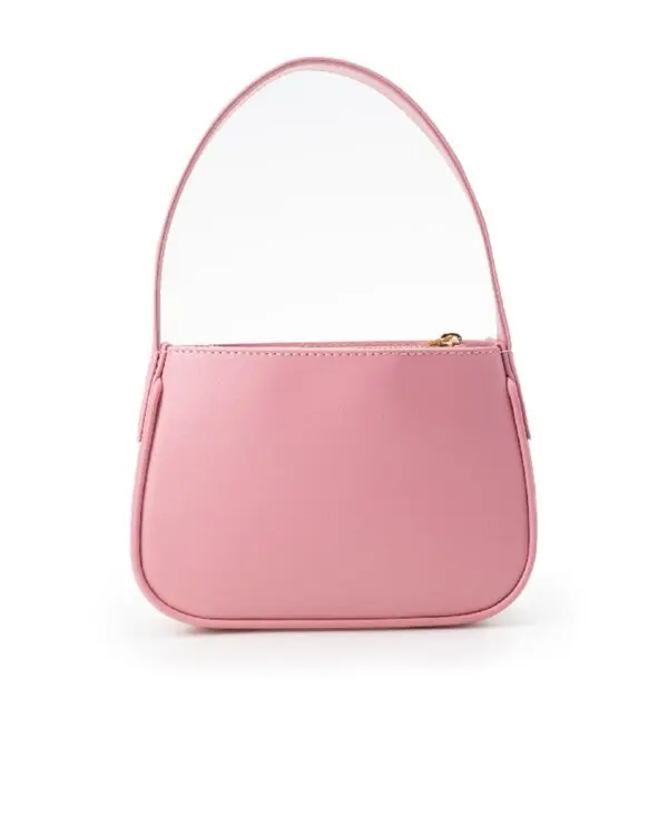 Blumarine Logo Embellished Top Handle Bag - Pink