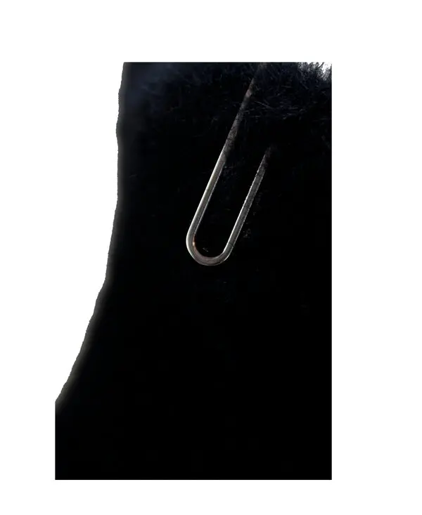 Off-White Fuzzy Knitted Mini Dress With Detachable Gloves