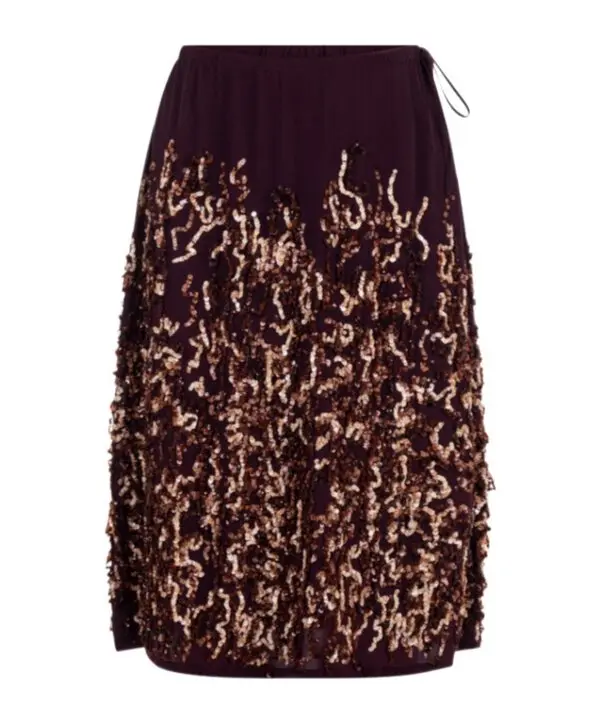 Dries Van Noten Embellished Midi Skirt