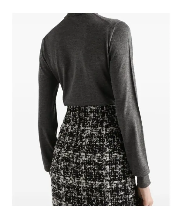 Dolce & Gabbana Ribbed Knit Turtleneck Sweater